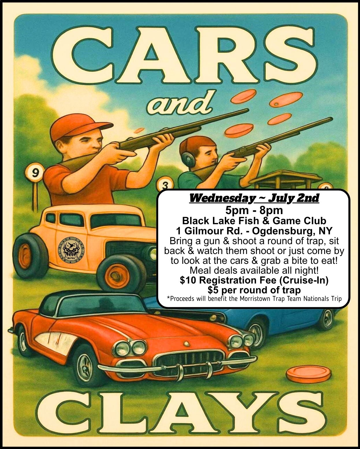 Cars & Clays to benefit MCS Trap Team